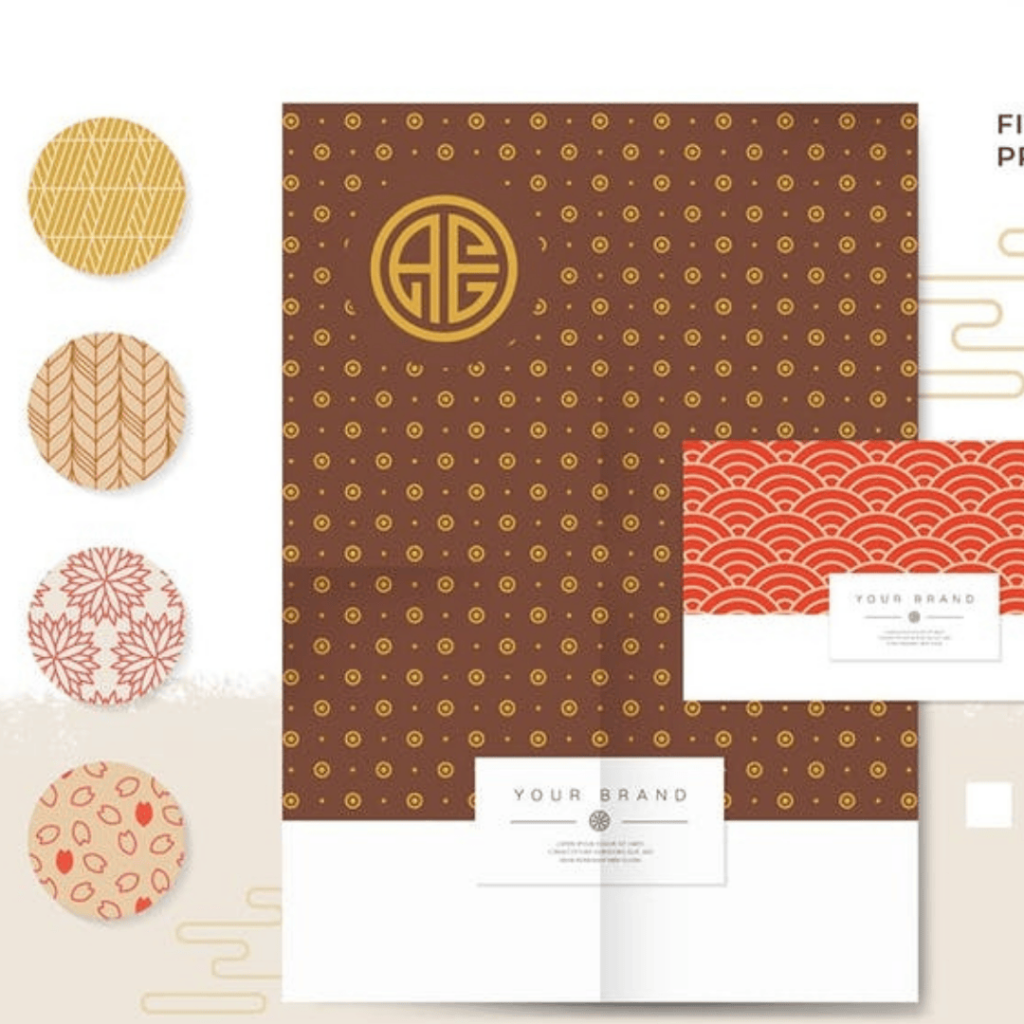 100 Asian Patterns, Genuine Authentic + 80 BONUS ELEMENTS - MasterBundles
