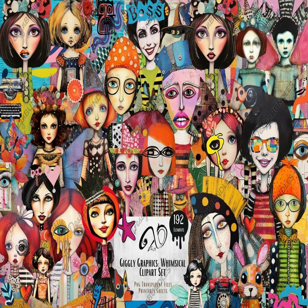 Giggly Graphics Whimsical Clipart - MasterBundles