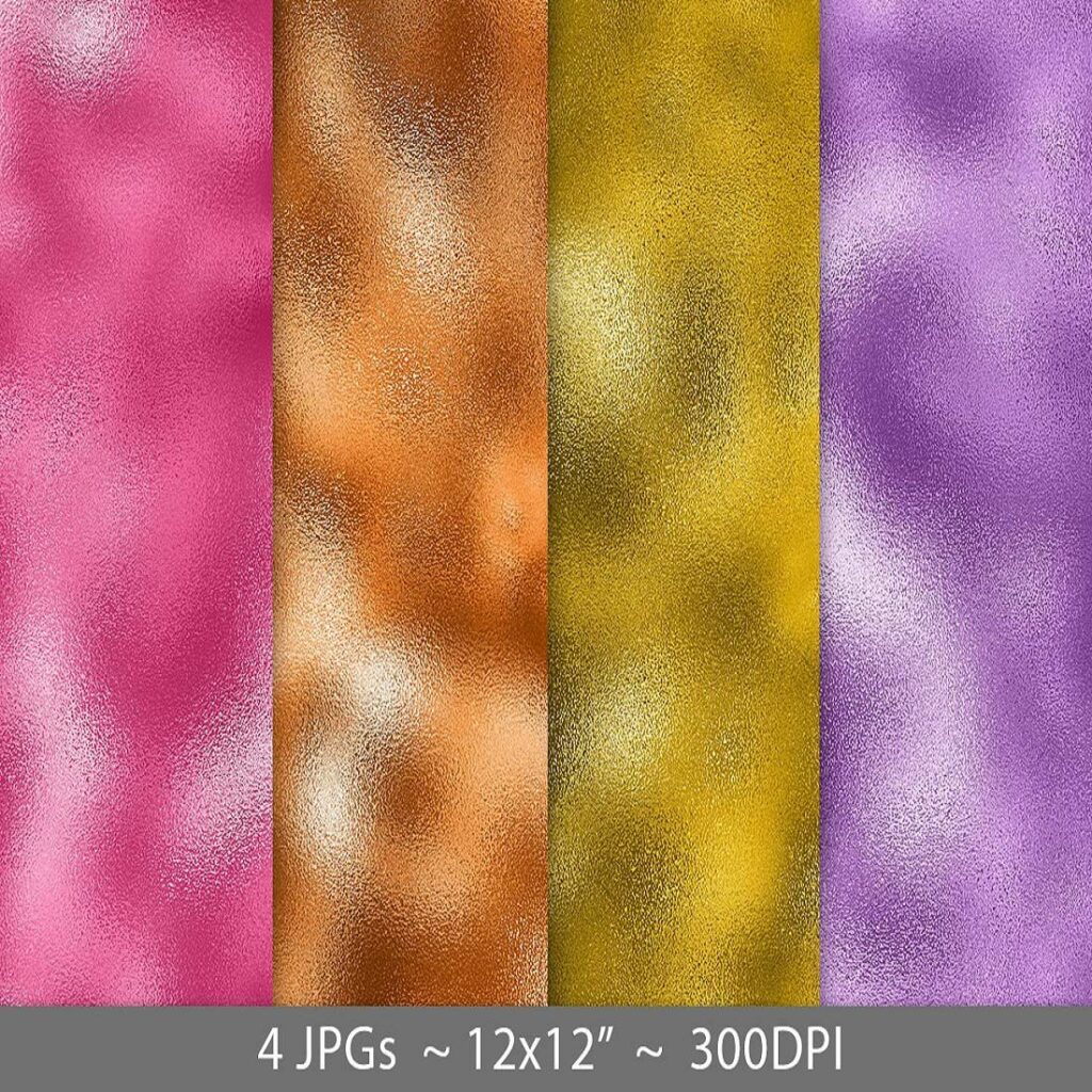 Seamless foil texture paper backgrounds - MasterBundles