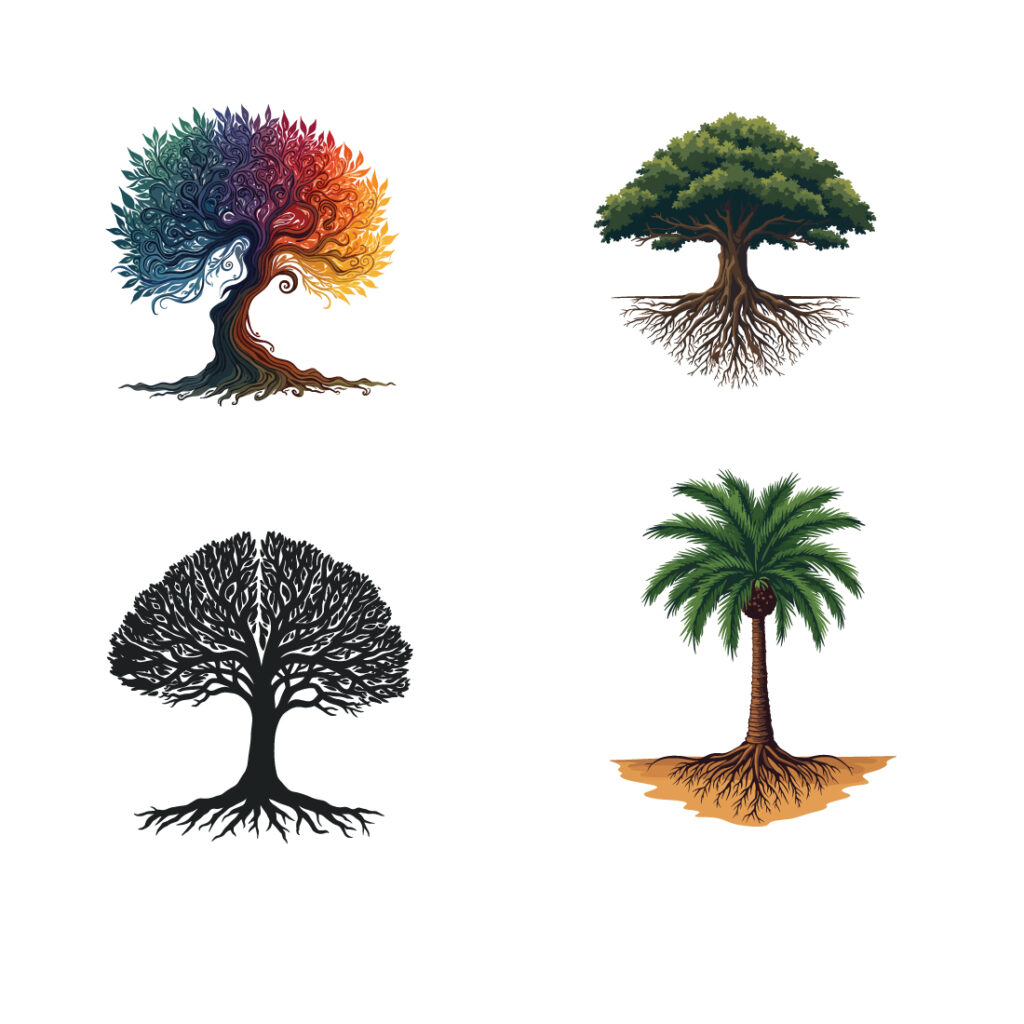 Master Bundle: 12 Premium Vector Tree Designs - MasterBundles