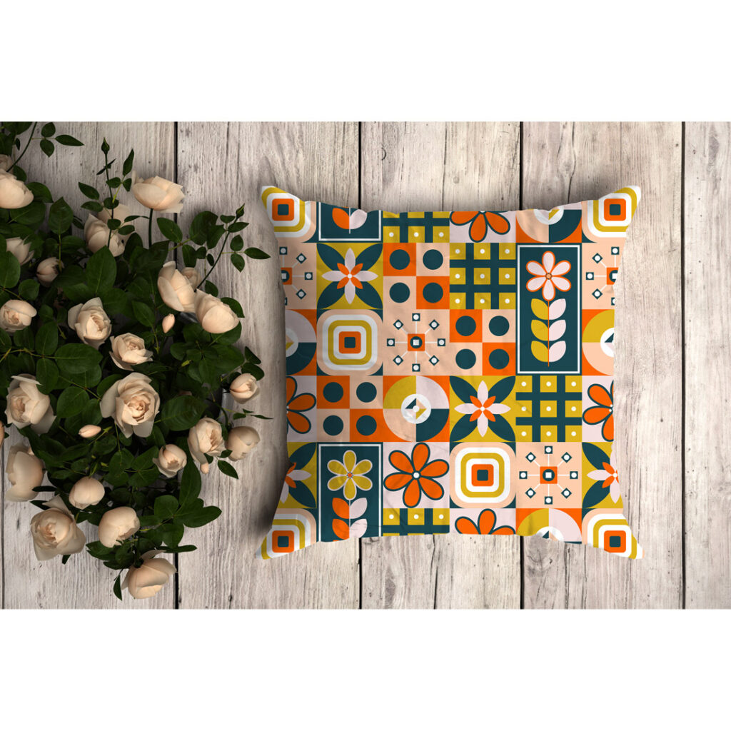 Colorful Scandi Style Seamless Pattern Tile - MasterBundles