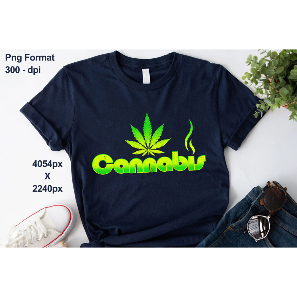 Cannabis Leaf Smoke Green - MasterBundles