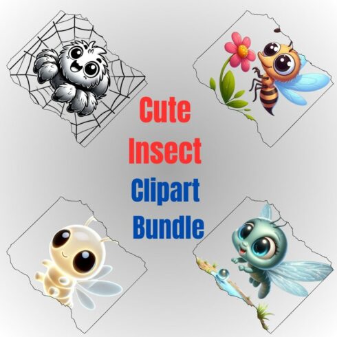 Cute Insect Clipart Bundle - MasterBundles