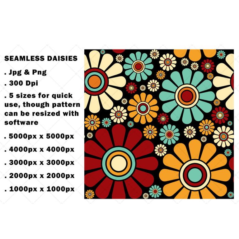 colorful seamless fun pattern - MasterBundles