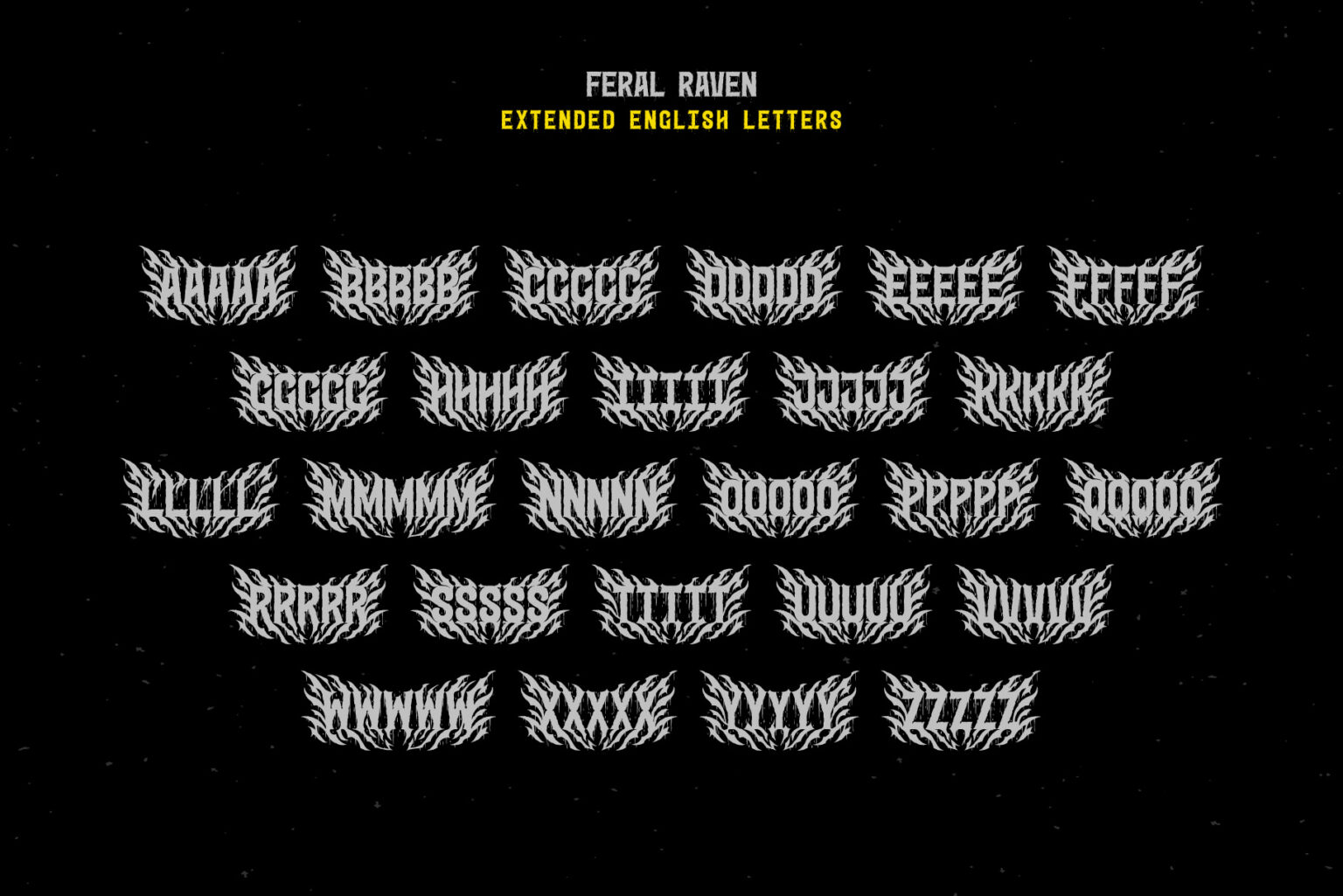 Feral Raven - Hardcore Font - MasterBundles