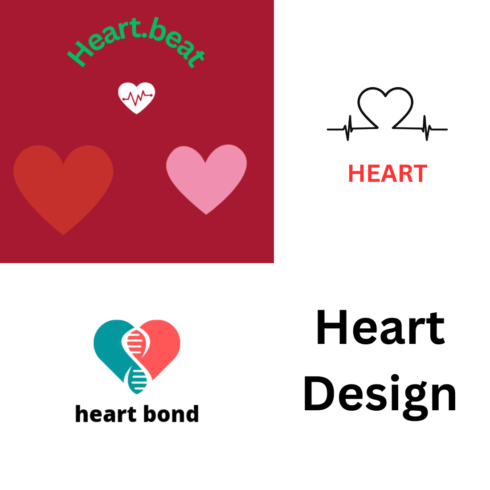 Heart-beat designs - MasterBundles