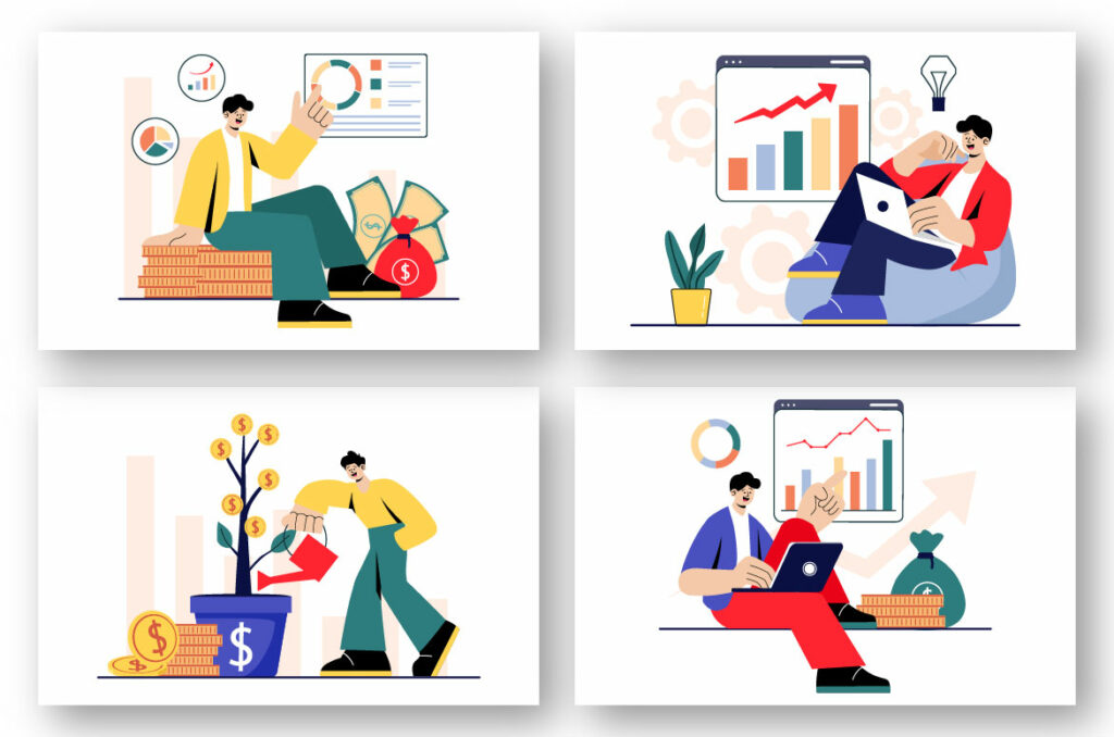 9 Business Investor Vector Illustration - MasterBundles