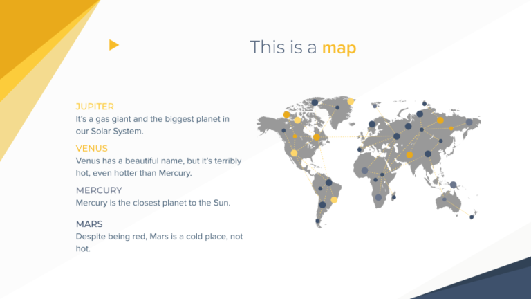 Yellow Abstract Business Presentation - MasterBundles