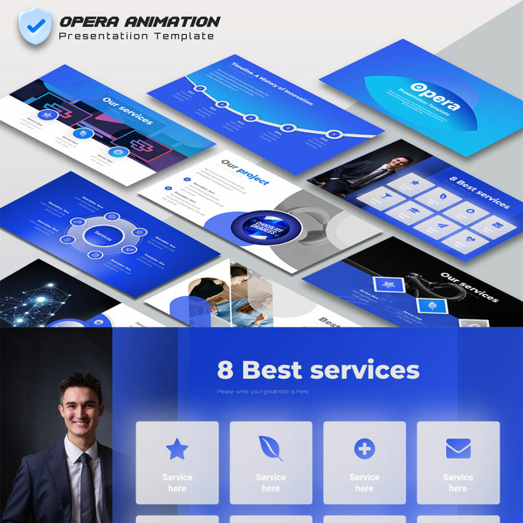 Opera Animation Presentation Template - MasterBundles