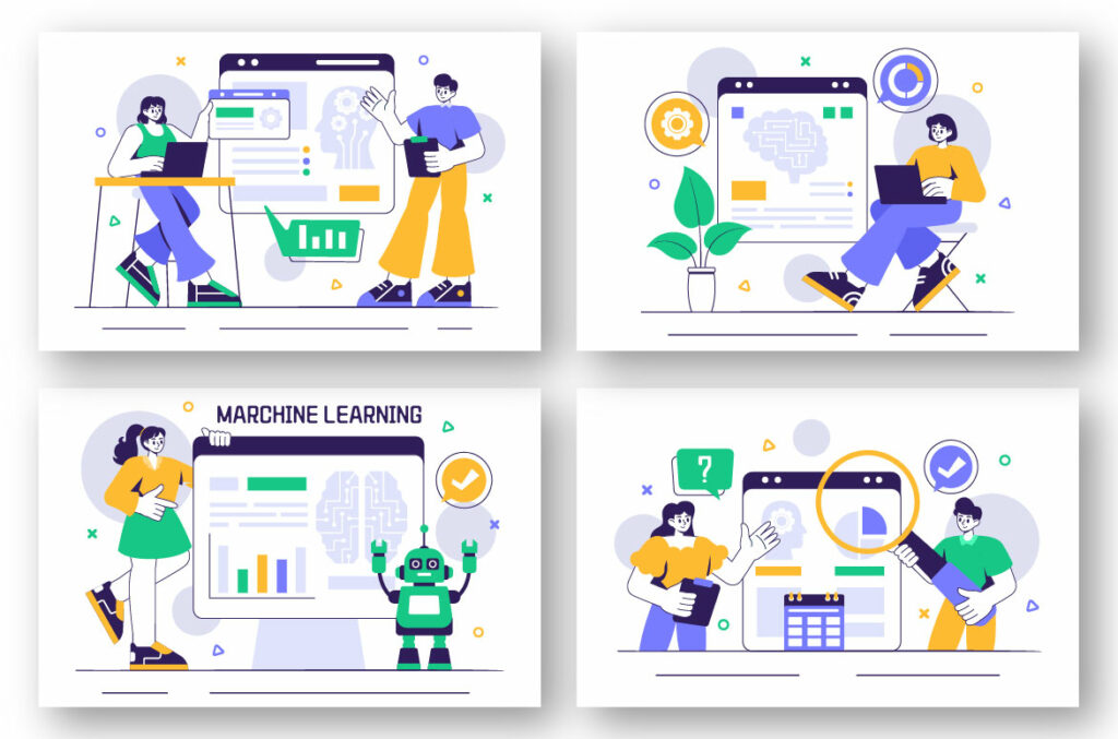 10 Machine Learning Illustration - MasterBundles