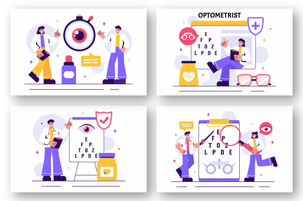 10 Professional Optometrist Illustration - MasterBundles