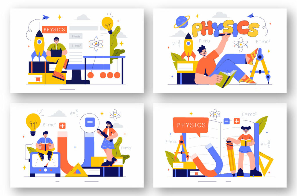 9 Physics Education Illustration - MasterBundles