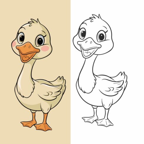 Playful Goose Illustration - 4 Editable Logo Bundle - MasterBundles