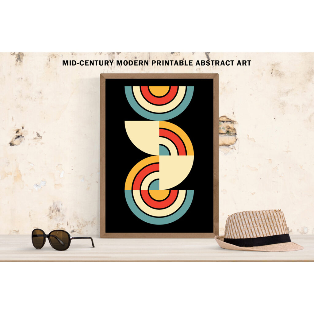 Retro Mid-Century Modern Abstract Art - MasterBundles