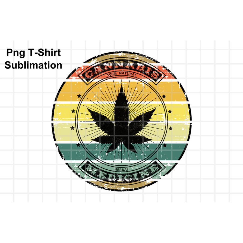 Cannabis Leaf - Retro Weed Graphic - MasterBundles
