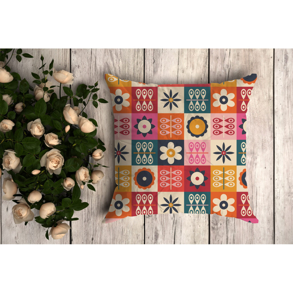 Colorful Seamless Scandi Style Pattern - MasterBundles