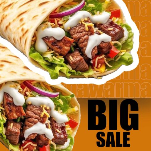 Food Poster (Shawarma Template) - MasterBundles