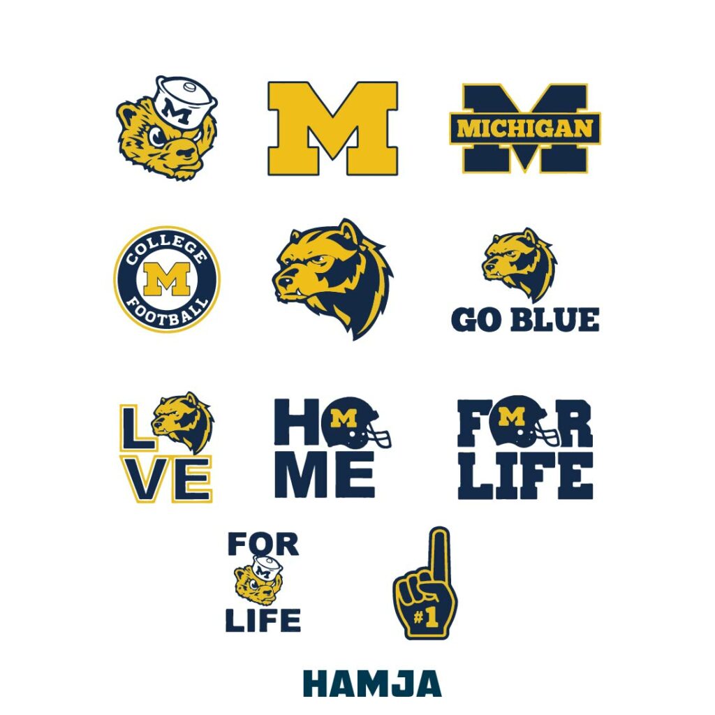 Michigan Wolverines logo Svg, Michigan Wolverines svg, Michigan ...