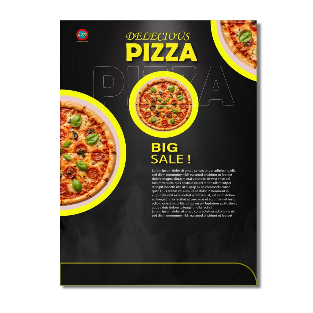 PIZZA AD FLAYER TEMPLATE - MasterBundles