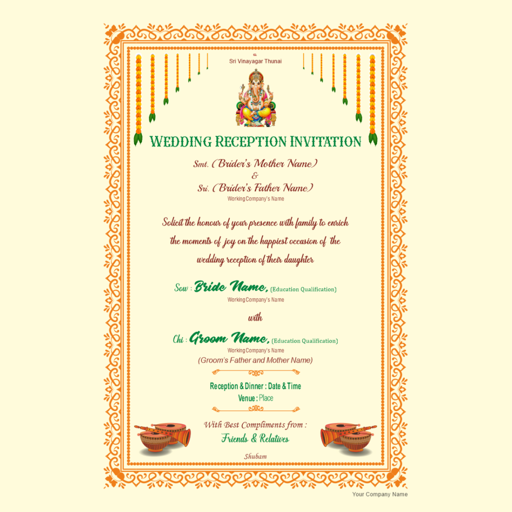 WEDDING CARD WITH COVER - TEMPLATE - MasterBundles