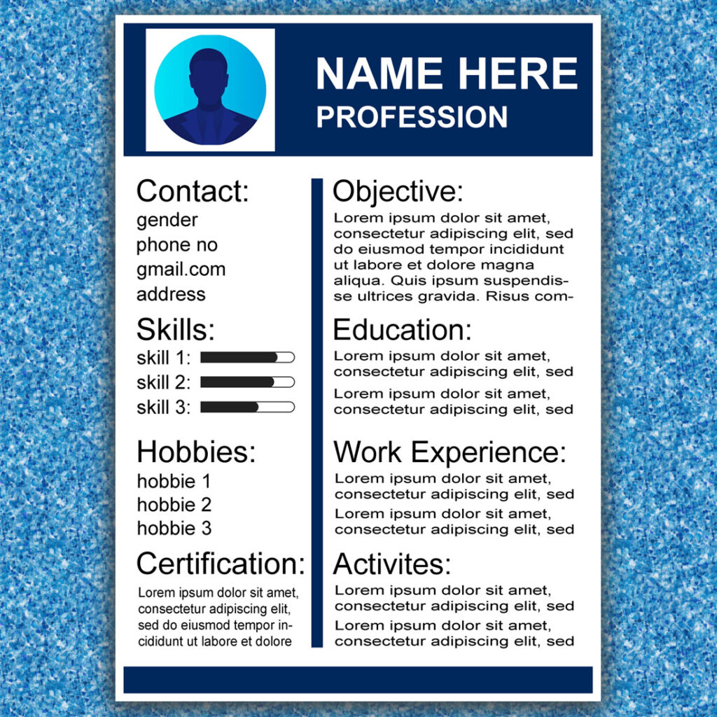 Professional Resume Template - High Resolution, Multiple File Formats ...