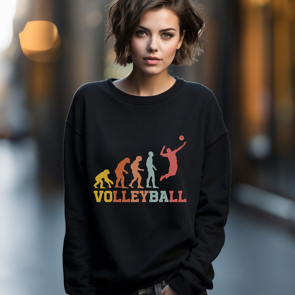 Evolution volleyball graphic design for volleyball lovers - MasterBundles