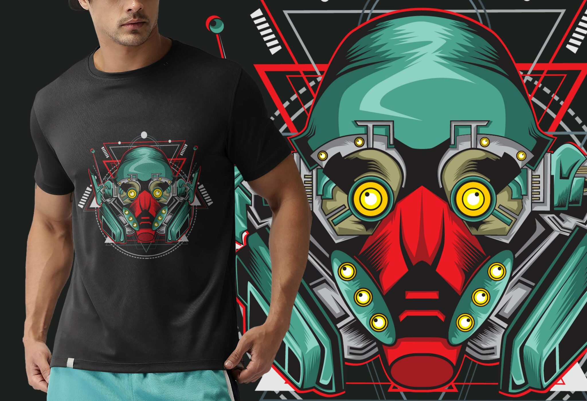 Green Robot Design - MasterBundles