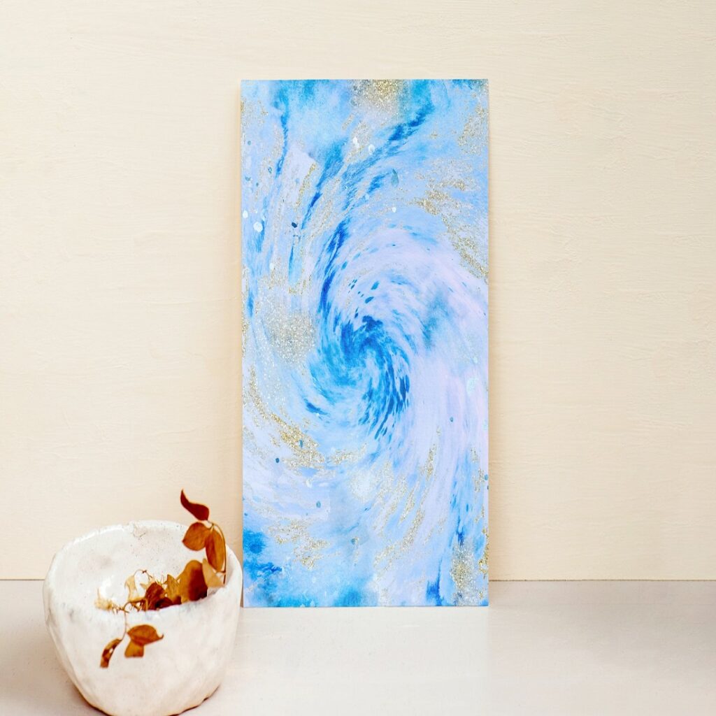 Indigo Ink Marble, Marbling Paper, Abstract Texture, Ink Art ...