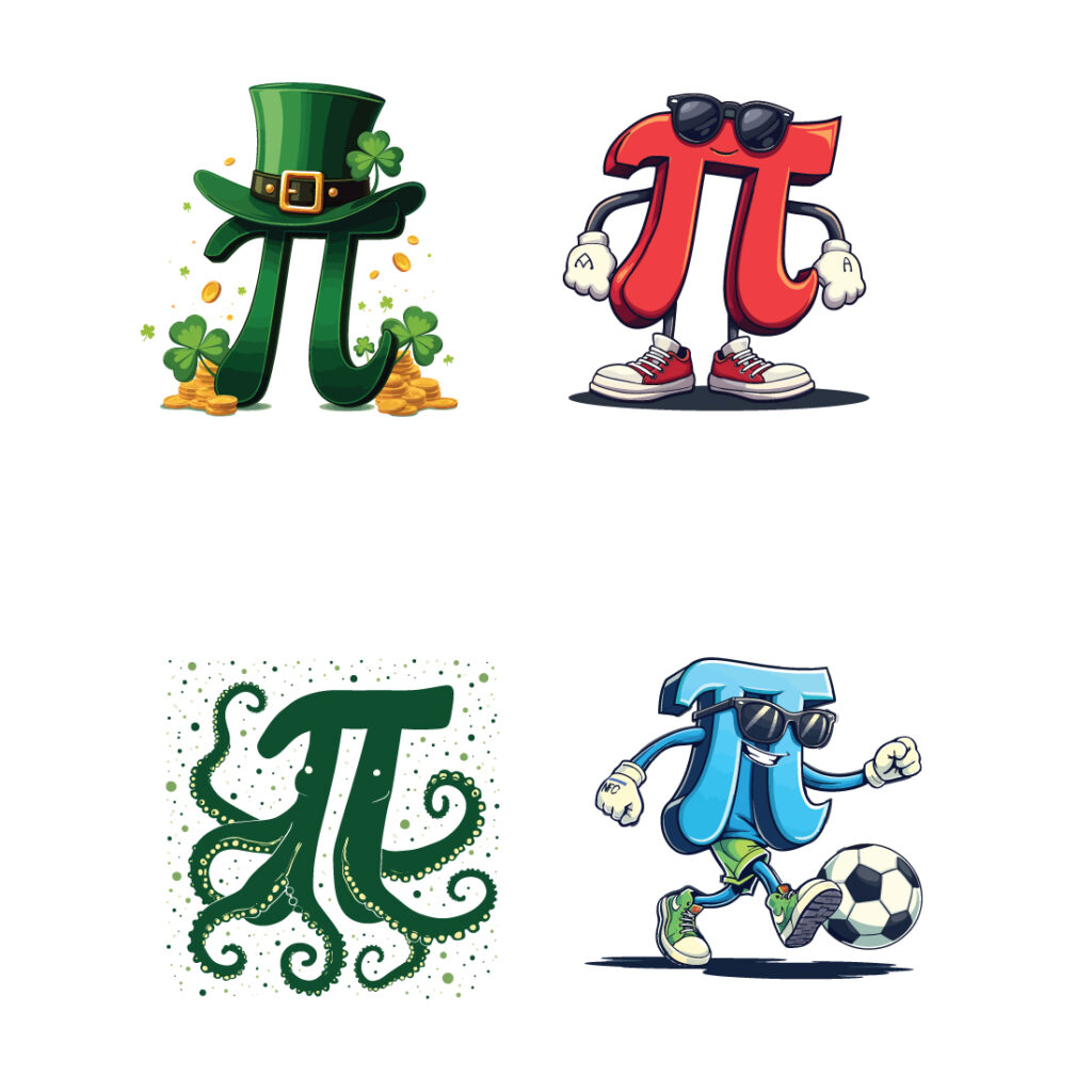 Master Bundle: 12 Unique Mathematics Pi T-Shirt Designs - MasterBundles