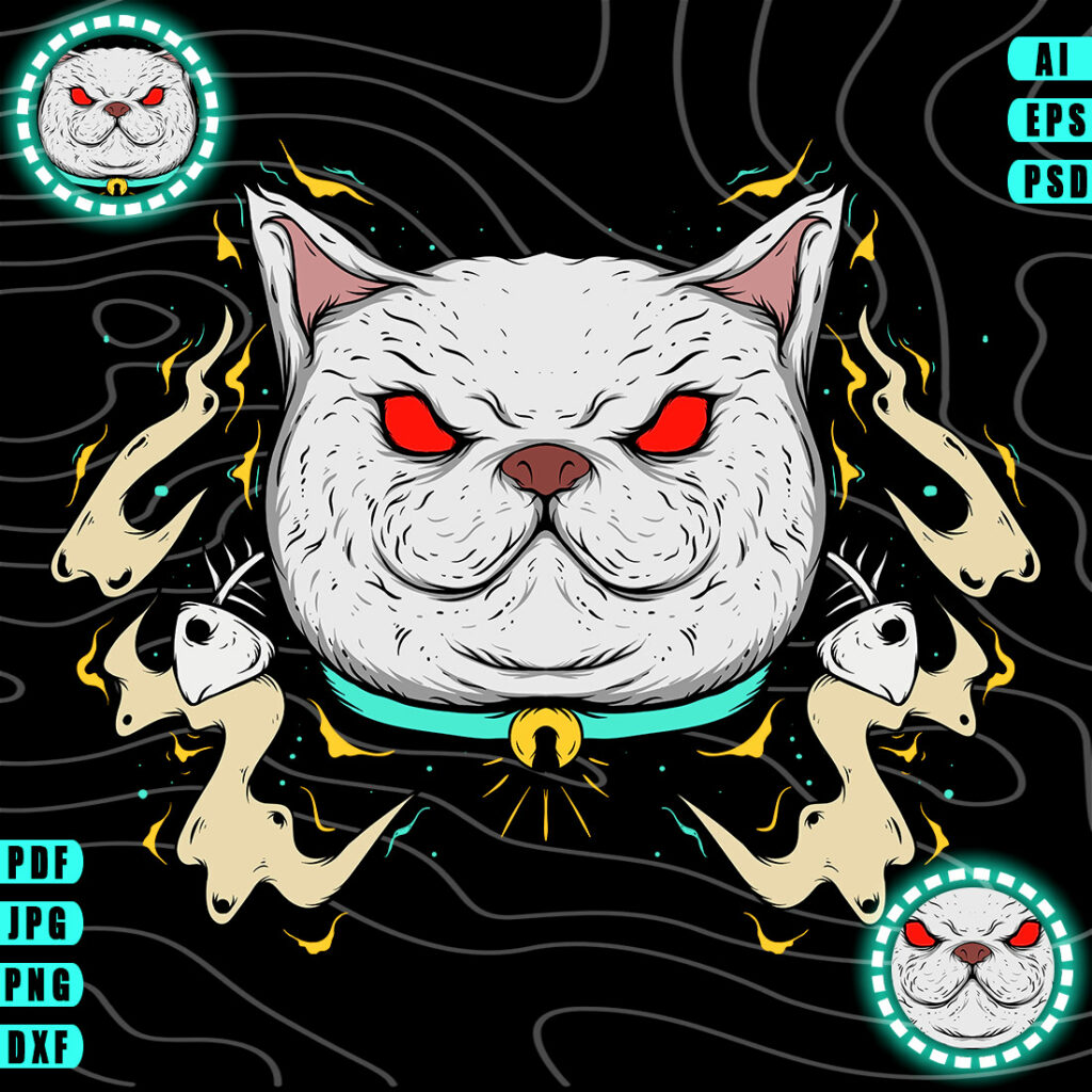 Scary Cat Design - MasterBundles