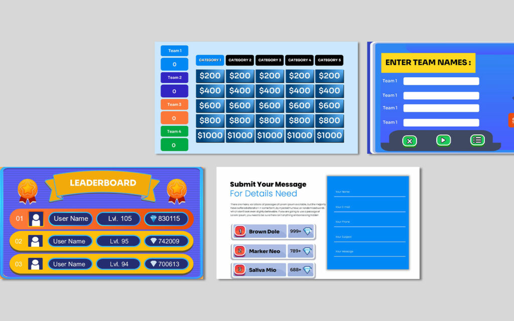 Google Slide Jeopardy Game Template - MasterBundles