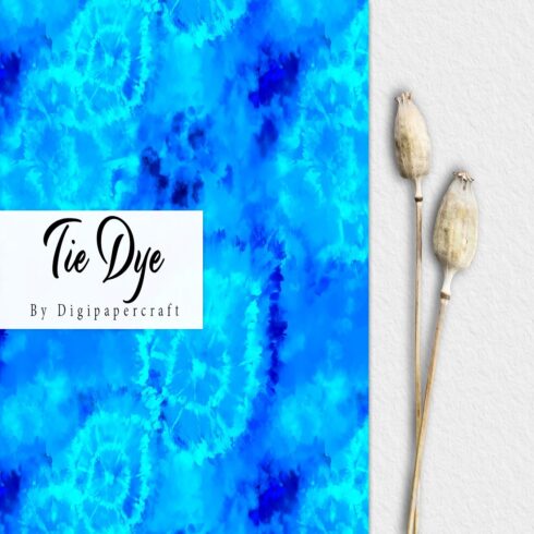Seamless Blue Tie Dye Digital Paper, Shibori Tie Dye Papers - MasterBundles