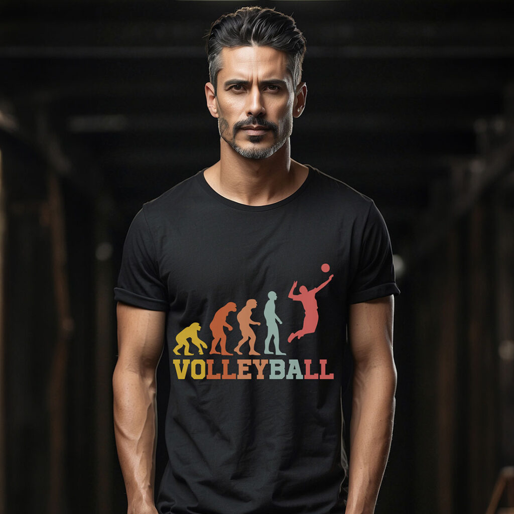Evolution volleyball graphic design for volleyball lovers - MasterBundles