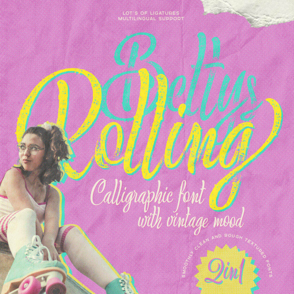 Bettys Rolling Script - MasterBundles