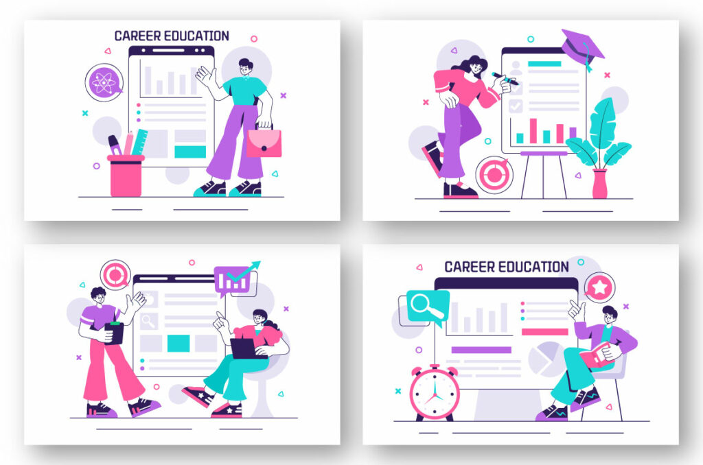 10 Career Development Education Illustration - MasterBundles