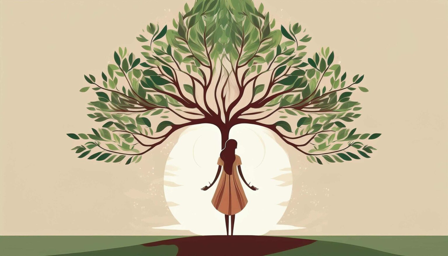 Connection with Nature – Harmony Between Humanity and Trees - MasterBundles