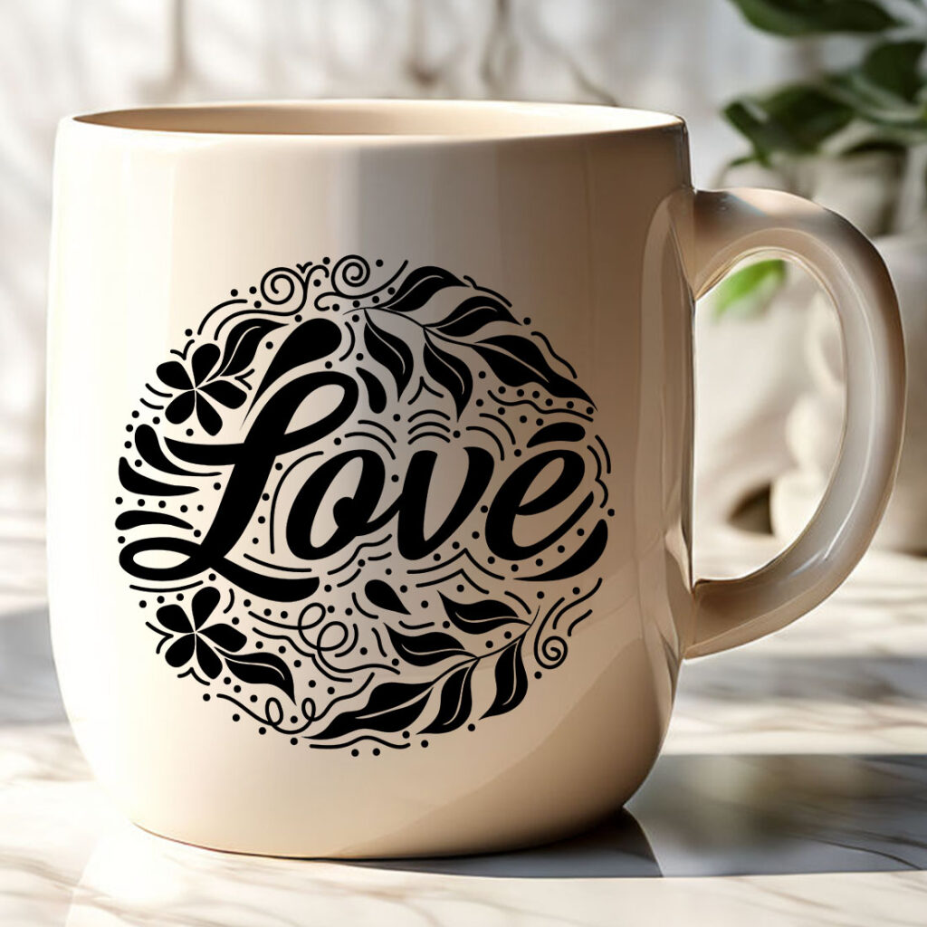 Love Typography Vector Graphic Design - MasterBundles