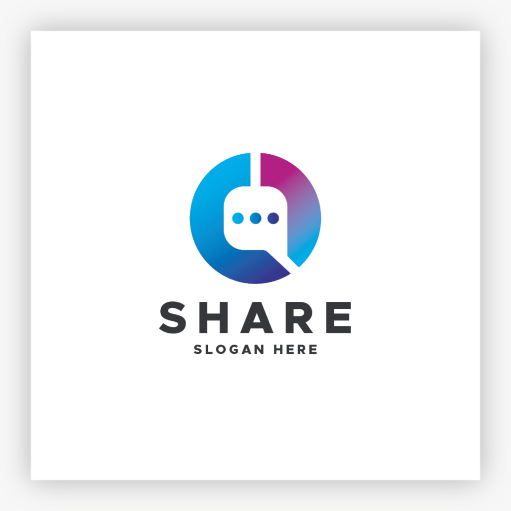 Share Chat Technology Logo - MasterBundles