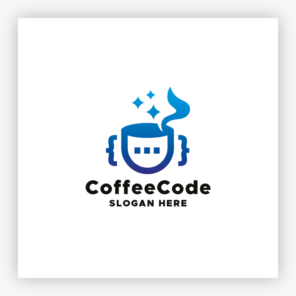 Coffee Code Programming Logo - MasterBundles