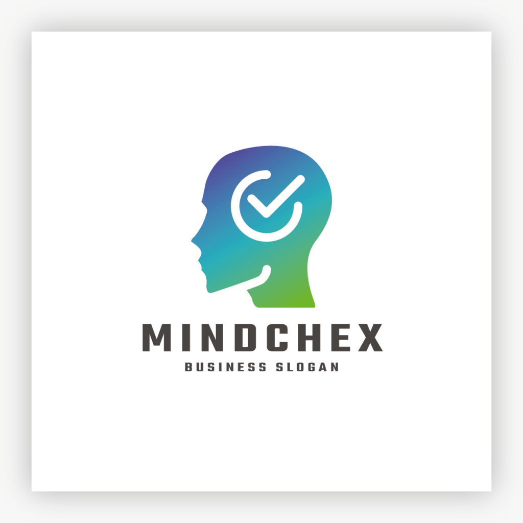 Human Mind Intelligence Check Logo - MasterBundles