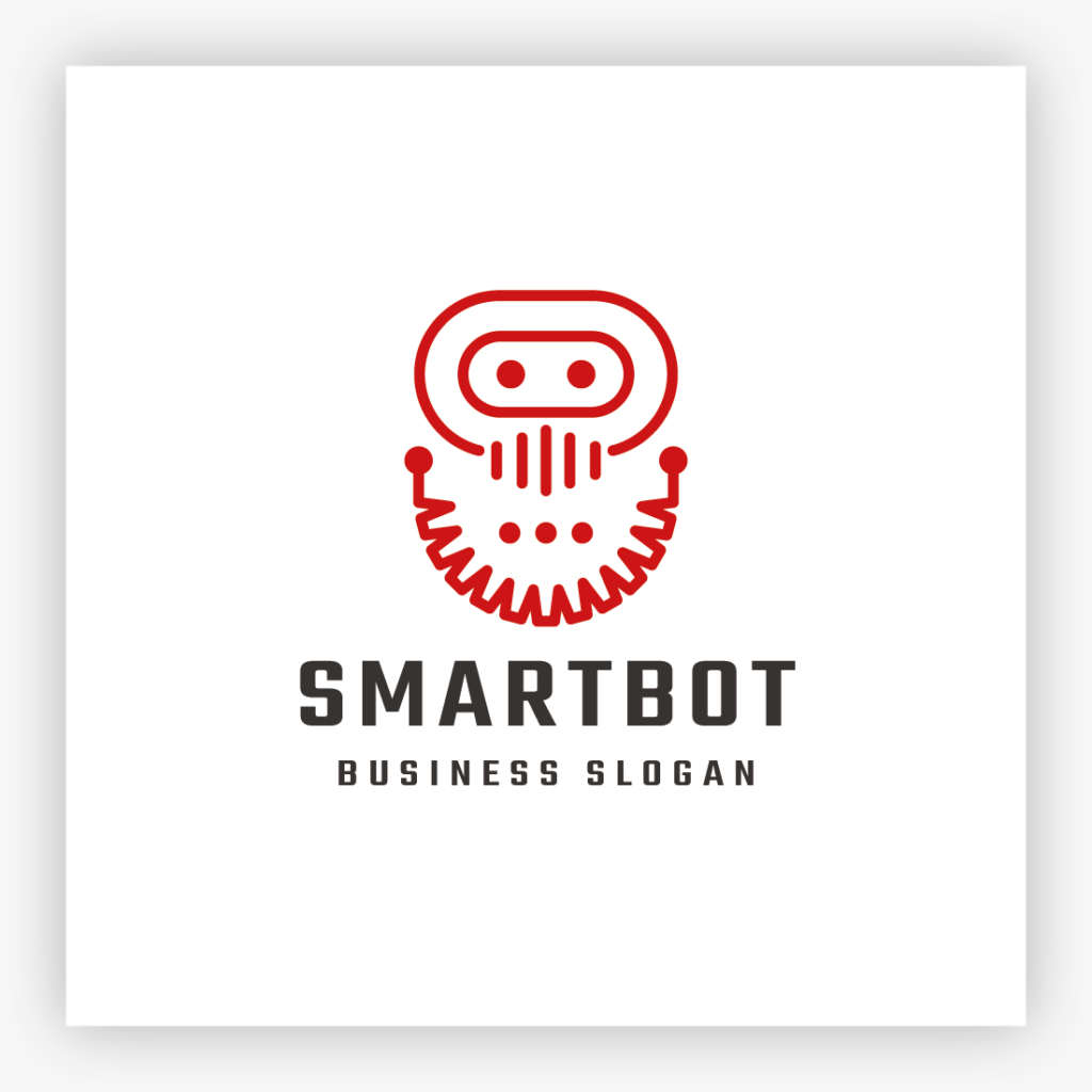 Digital Vision Robot Logo - MasterBundles