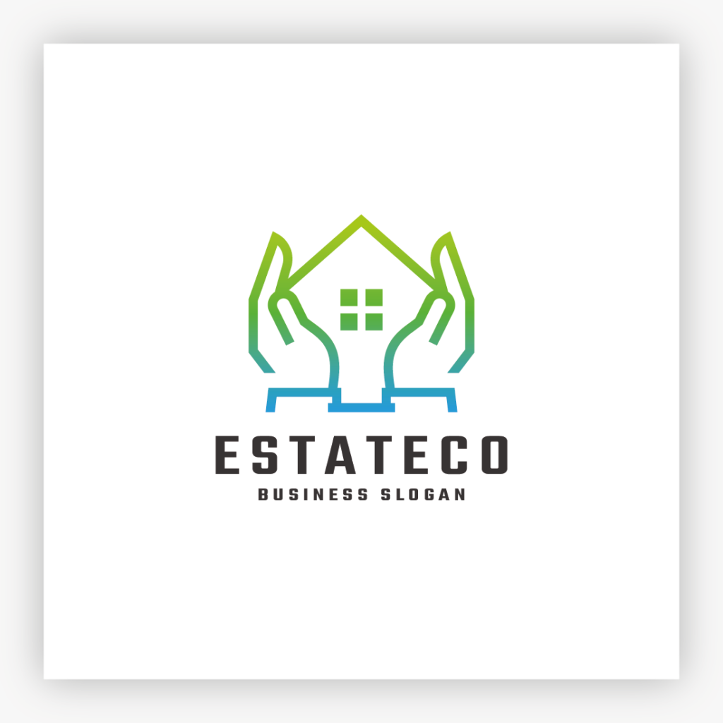 Hand Real Estate System Logo - MasterBundles