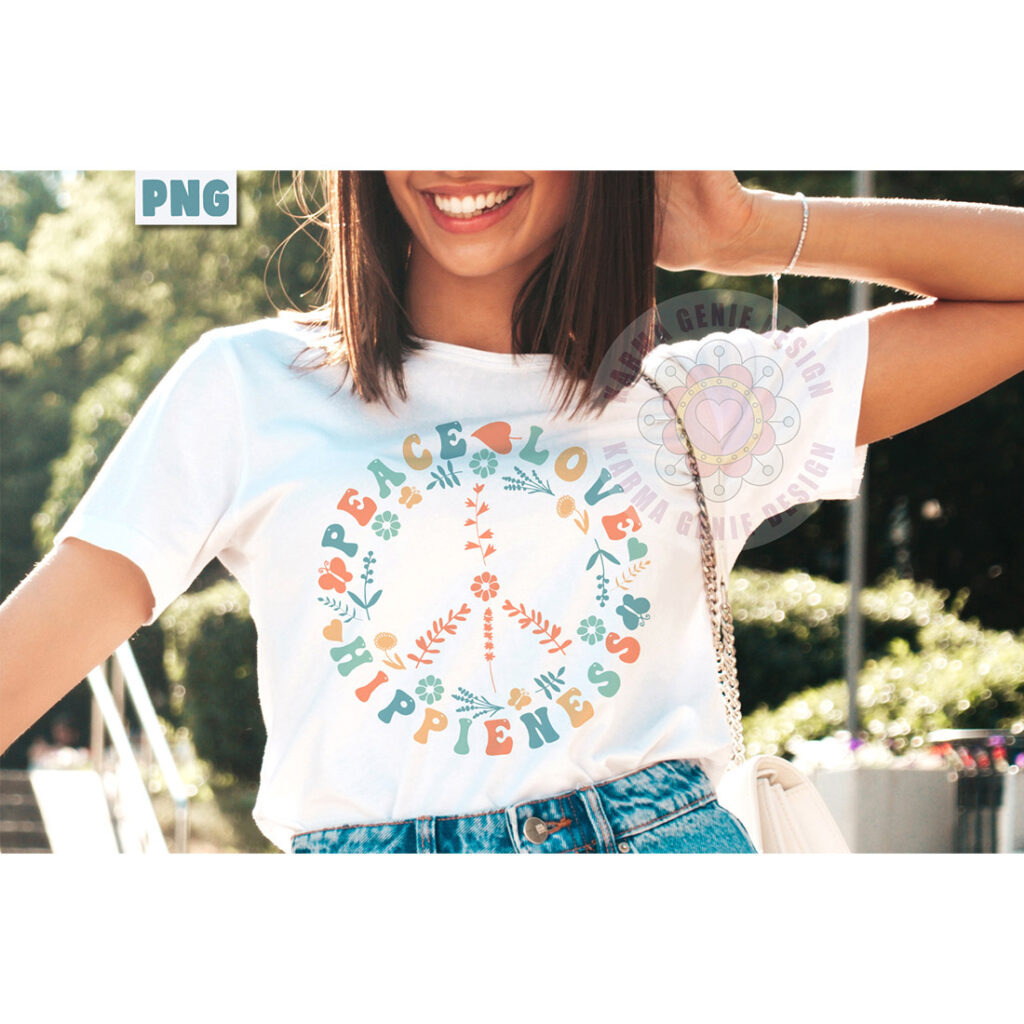 Peace - Love - Hippieness / Peace Sign - MasterBundles