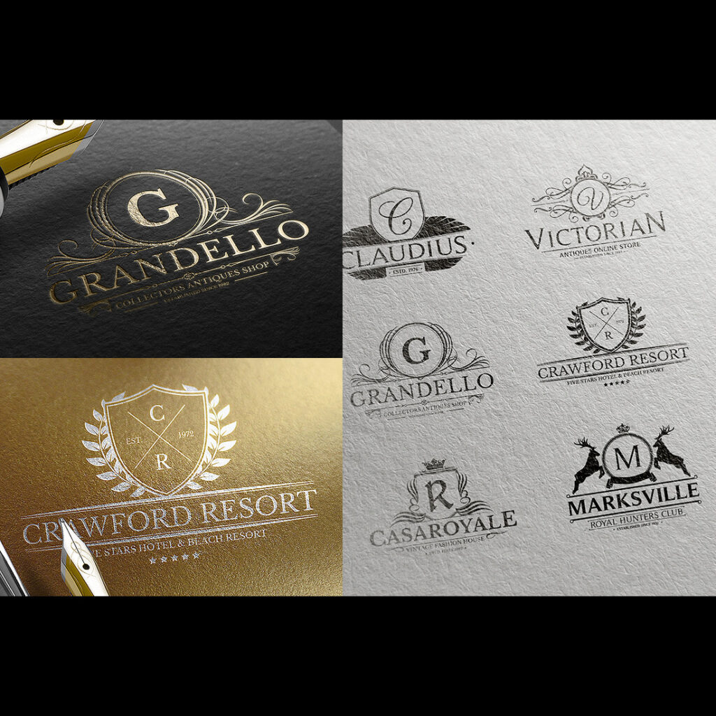 Heraldic Crest Logos Vol.3 - MasterBundles