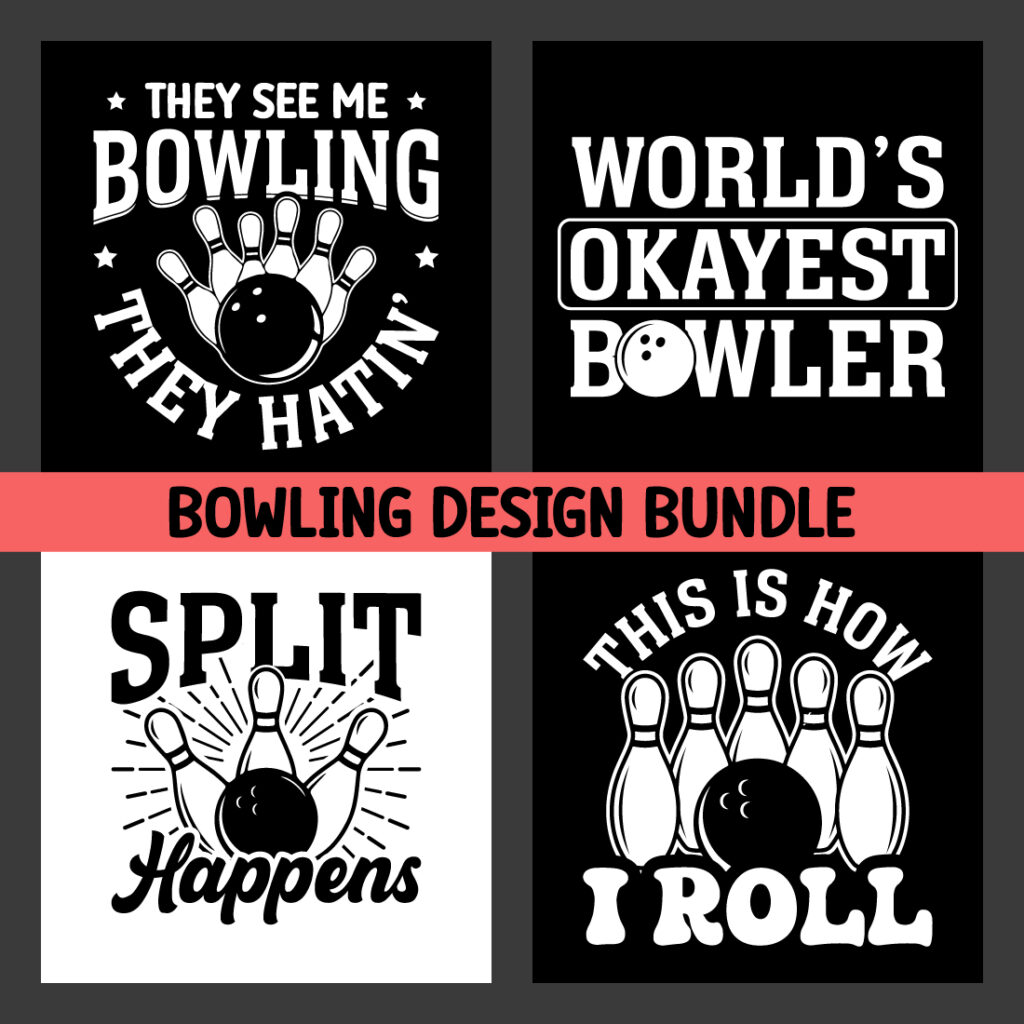 Bowling design bundle - MasterBundles