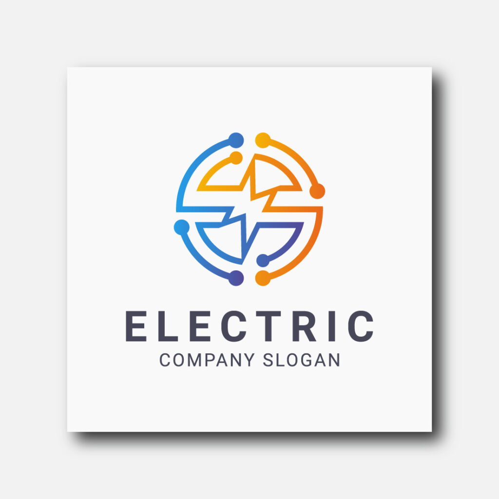 Electric volt thunder logo design. - MasterBundles