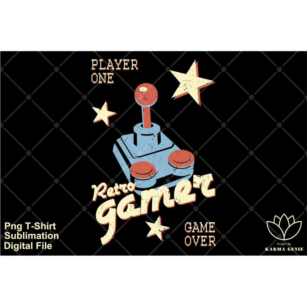 Retro Gamer Png - Gaming Sublimation - MasterBundles