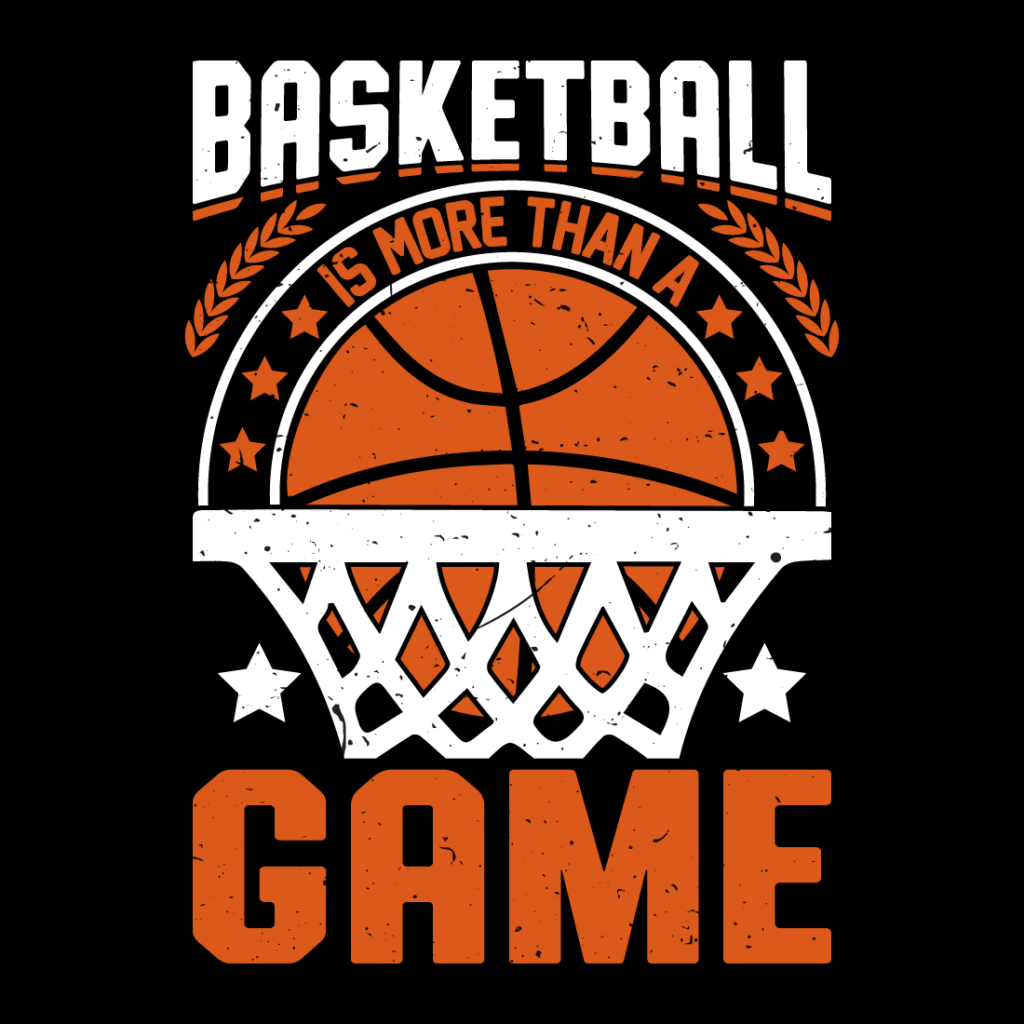 Dynamic Basketball-Themed T-Shirt Design - MasterBundles