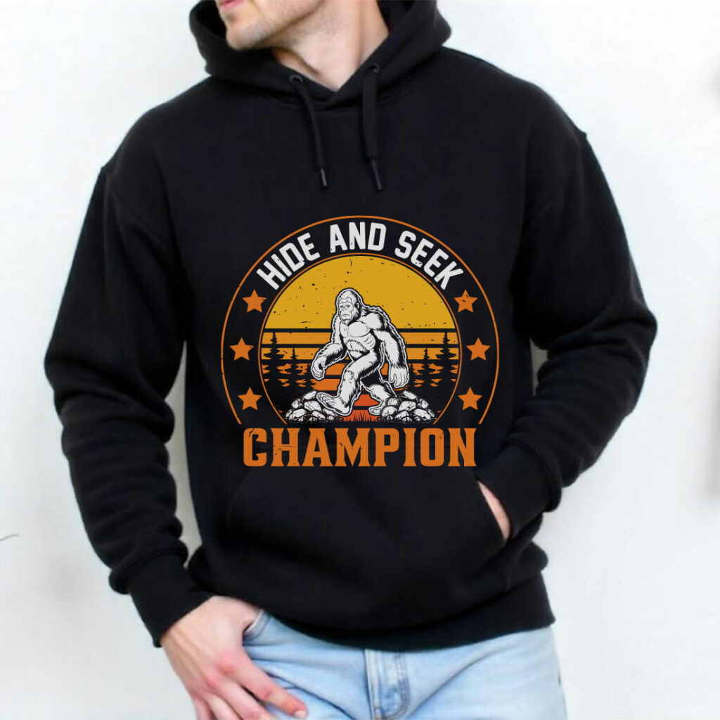 Bigfoot Themed T-shirt And Others Design Merchandise Design ...