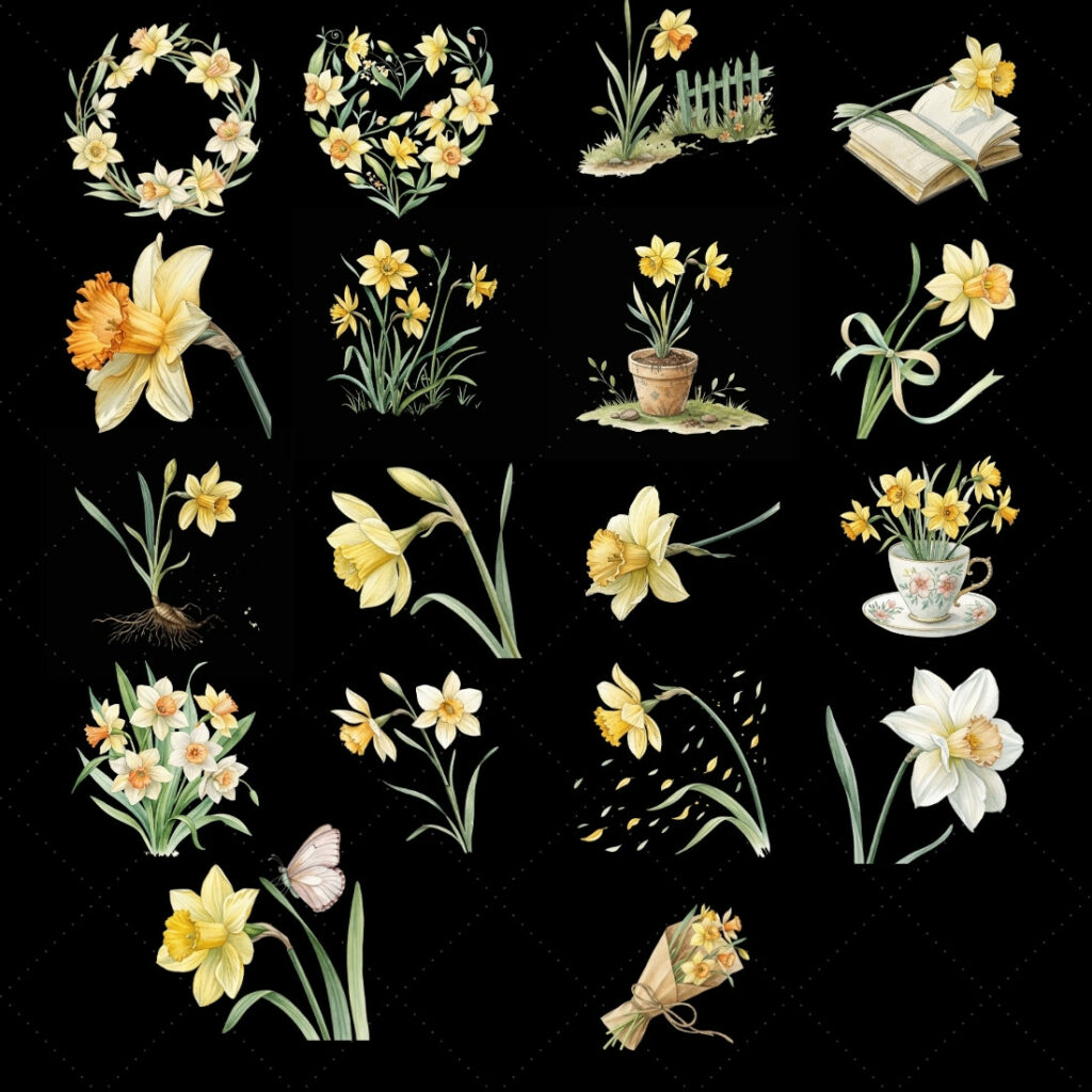 Spring Floral Wreaths & Frames Sublimation Clipart – Watercolor Designs ...